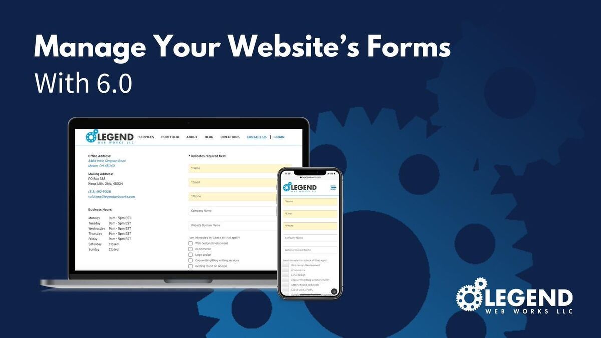 Custom Forms Creator - Built-in Custom Website Forms | Legend Web Works